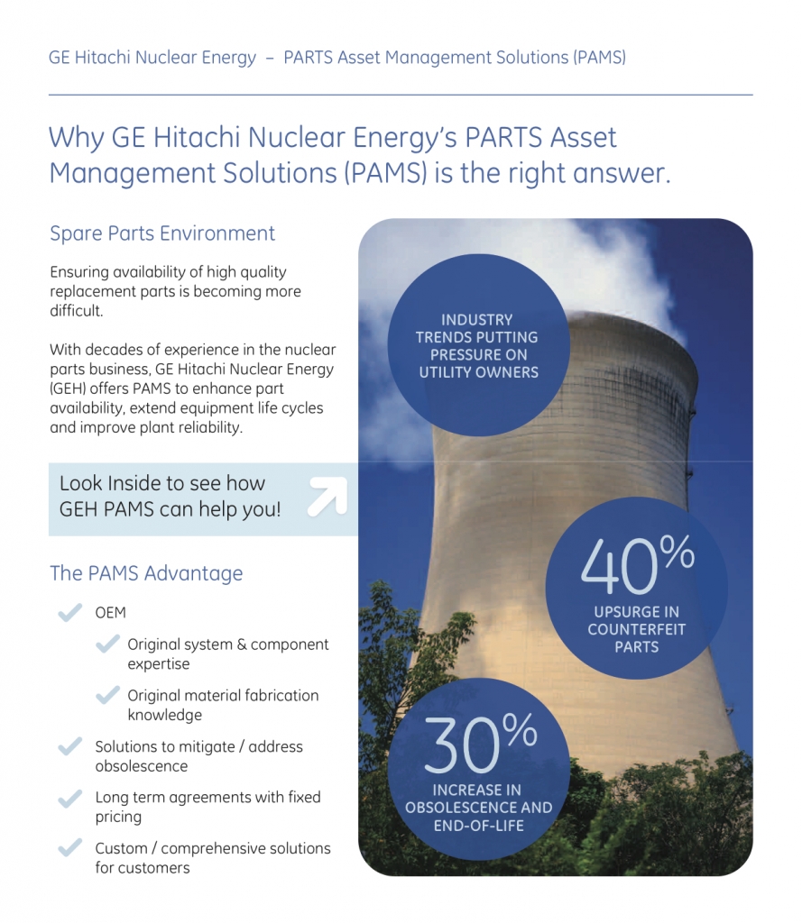 GE Nuclear Data Visualization Tool Brochure Cover - Frame Concepts